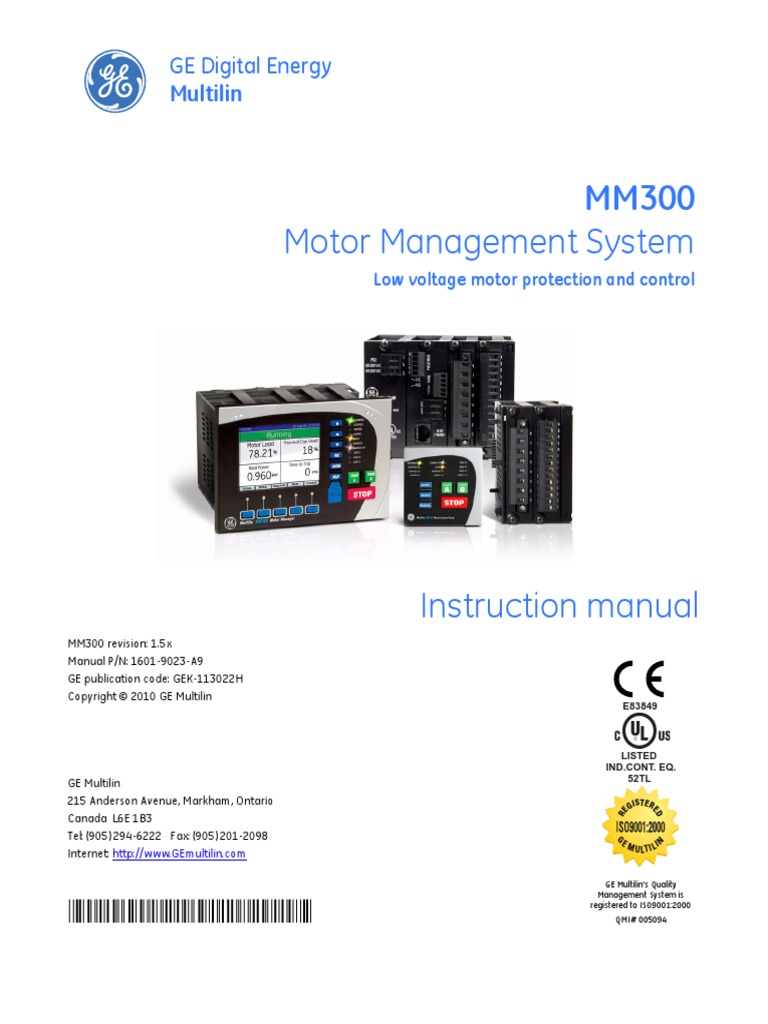 Motor Management System: Multilin | PDF | Power Supply | Icon (Computing)