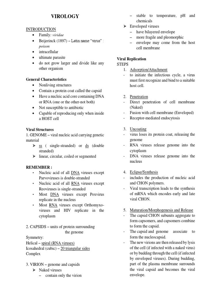 Virology | PDF | Virus | Hiv