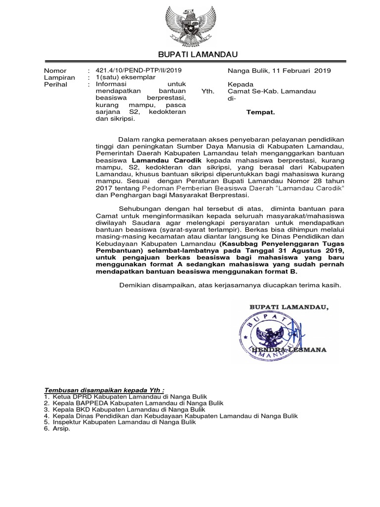 Contoh Surat Edaran | PDF | Ilmu Sosial