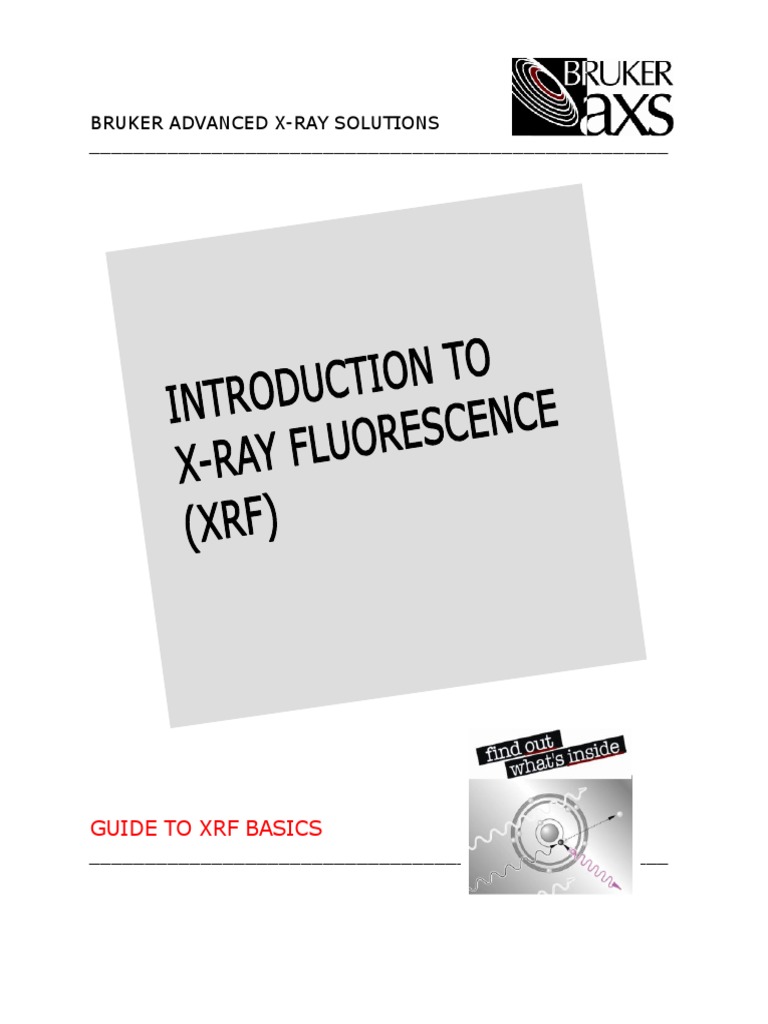(Bruker - 2006) Introduction To X-Ray Fluorescence (XRF) | PDF | Vacuum ...
