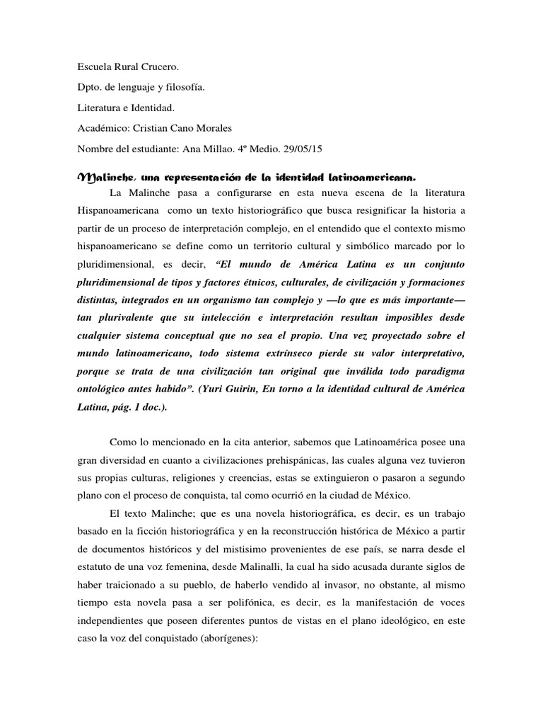 Analisis Libro La Malinche | PDF | Mesoamérica | México