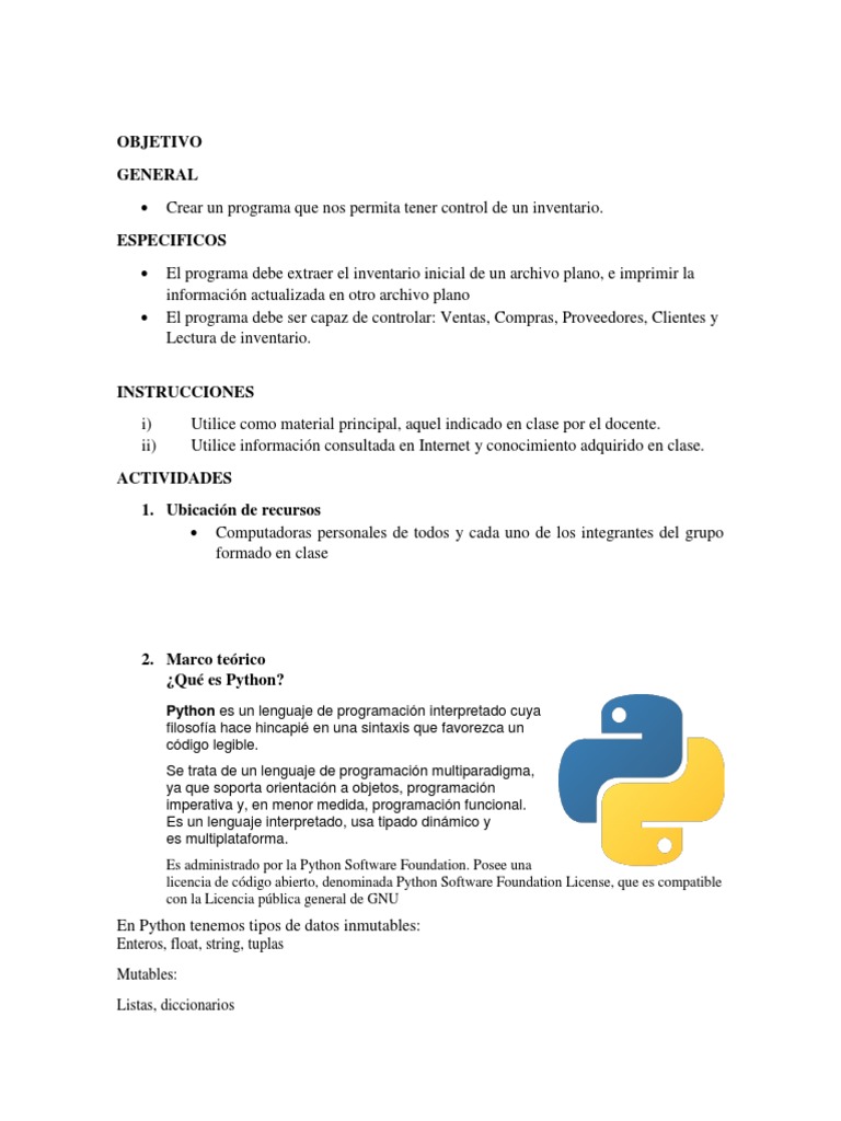 Proyecto | PDF | Python (lenguaje de programación) | Programa de computadora