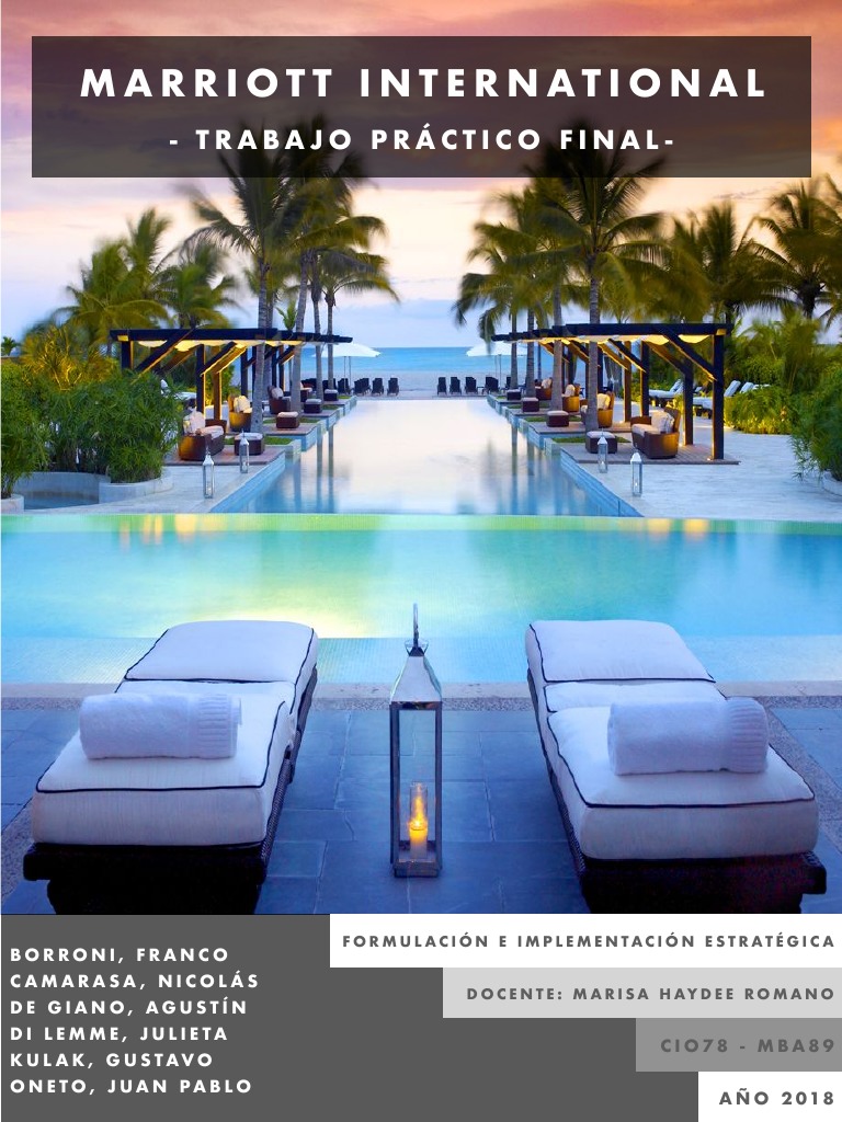 Análisis de Marriott International | PDF | Hotel | Turismo