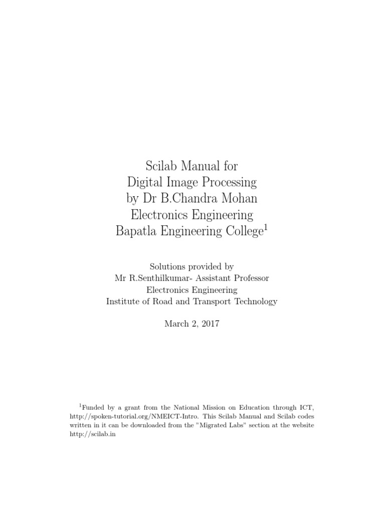 Digital Image Processing - DR - B.chandra Mohan | PDF | Scientific ...