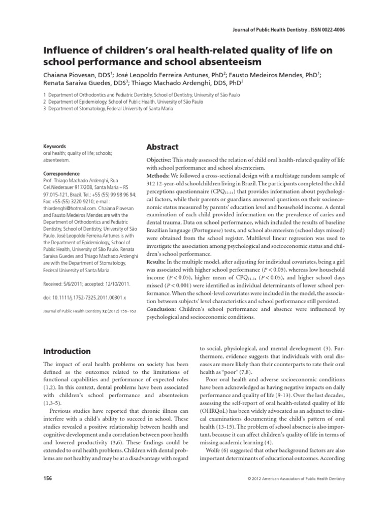 School Performance 4 | PDF | Multilevel Model | Correlation And Dependence