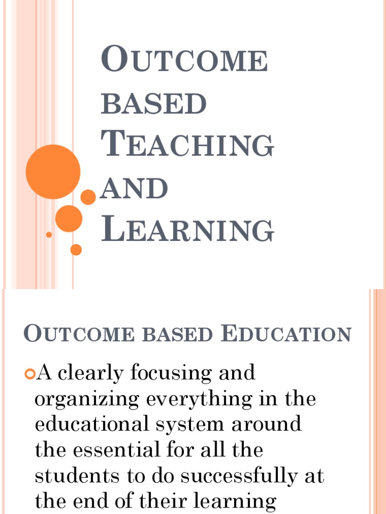 Outcome Based Teaching Learning | PDF