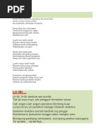 Lirik Lagu Sugeng Enjing | PDF | Puisi