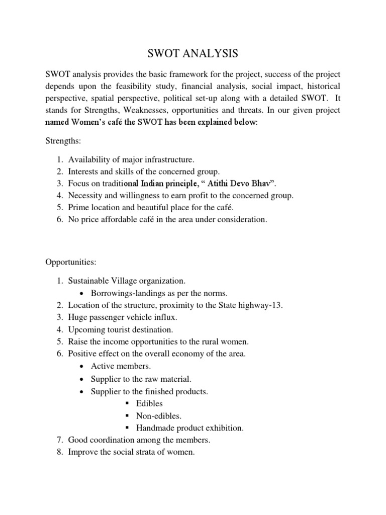Swot Analysis | PDF | Swot Analysis | Sustainability