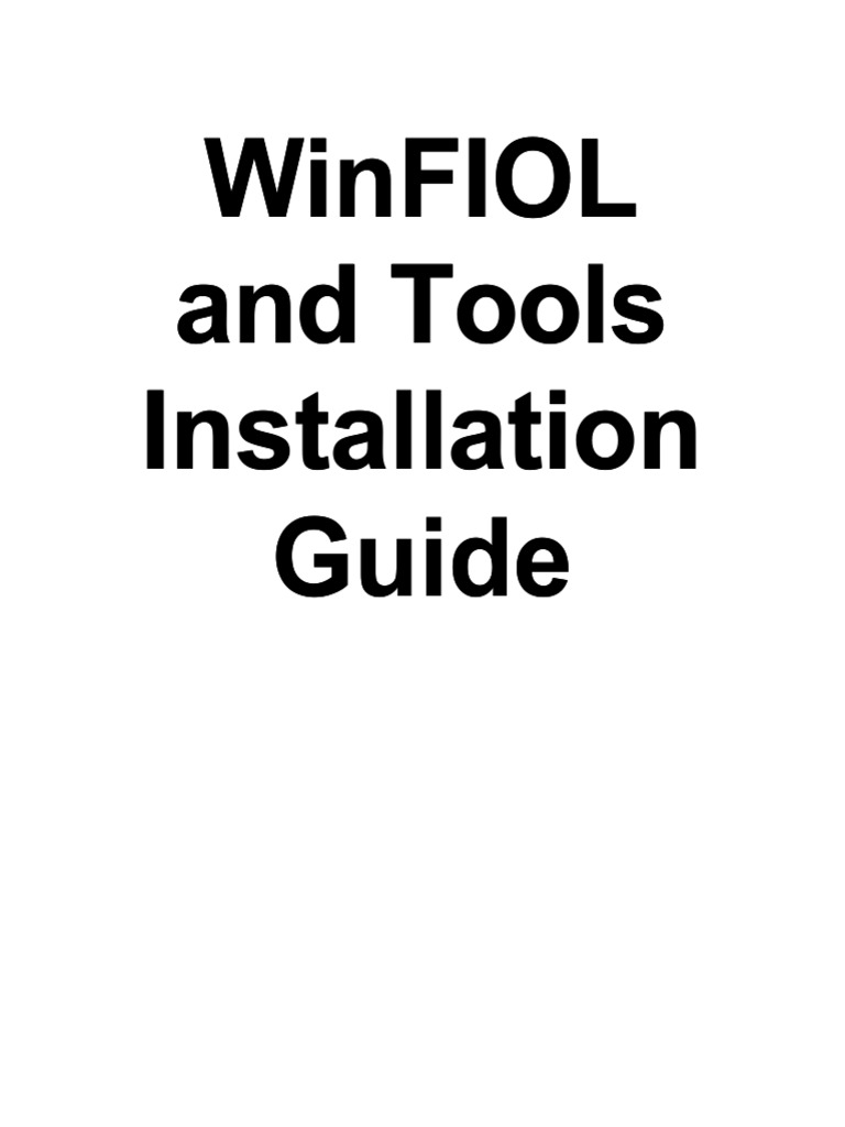Winfiol Installation Guide | PDF | Microsoft Windows | Digital Technology