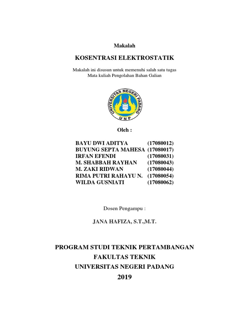 Makalah PBG KLP 6 Kosentrasi Elektrostatik | PDF
