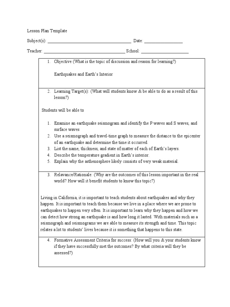 Earthquakes and Earths Interior | PDF | Earthquakes | Structure Of The ...