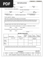 California Personnel Record Form LIC 501 | PDF | Driver's License ...