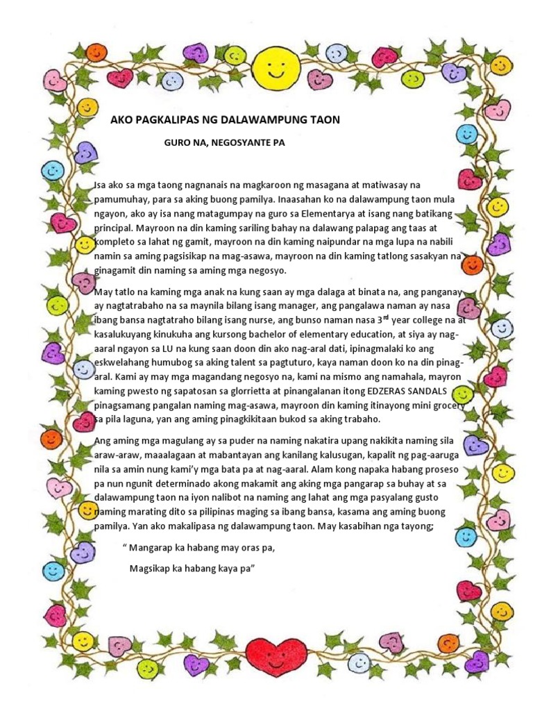 Filipino 3 Portfolio Finals | PDF