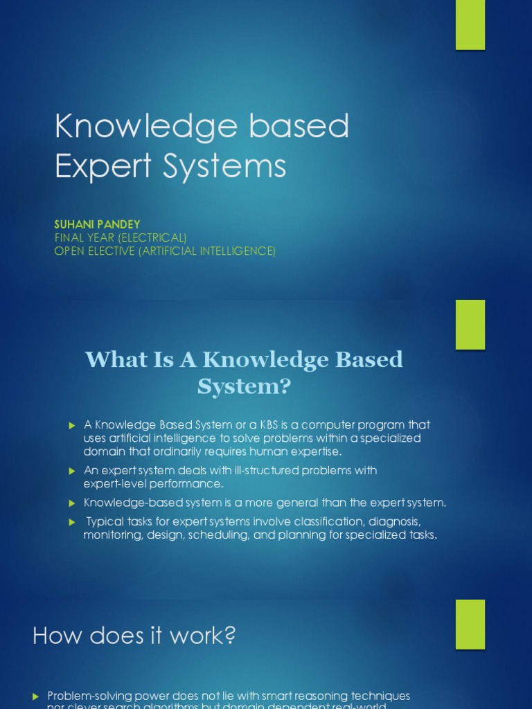 Knowledge Based Expert Systems | PDF | Expert | Artificial Intelligence