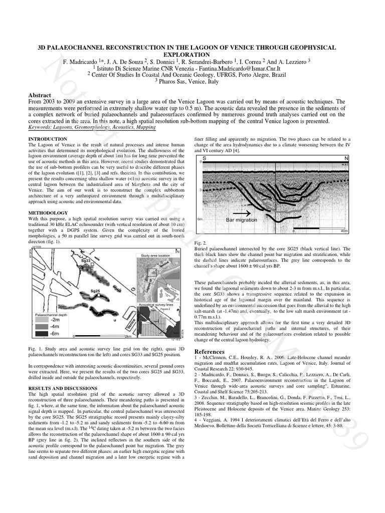 3D Palaeochannel Reconstruction in The L PDF | PDF | Lagoon | Stratigraphy