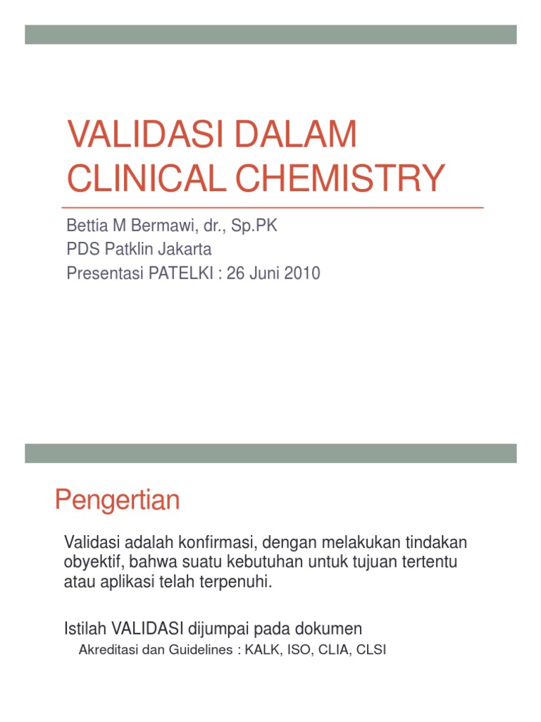 Validasi Lab | PDF