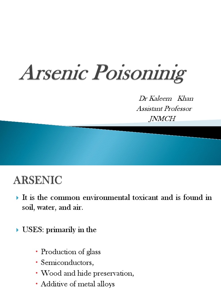 Arsenic Poisoning | PDF | Arsenic | Medical Specialties