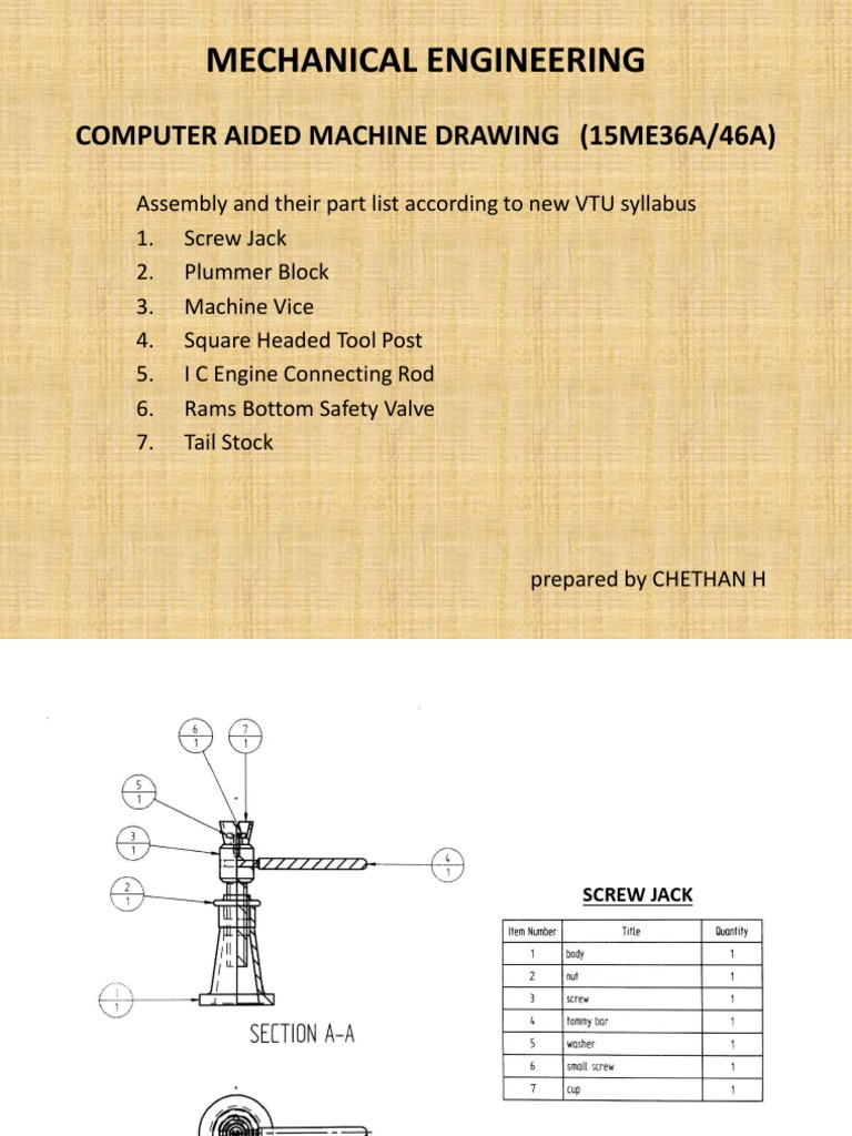 Computer Aided Machine Drawing | PDF