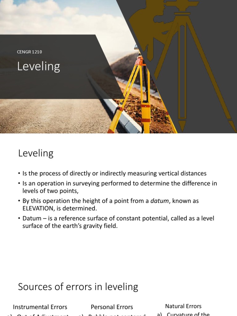 Leveling | PDF