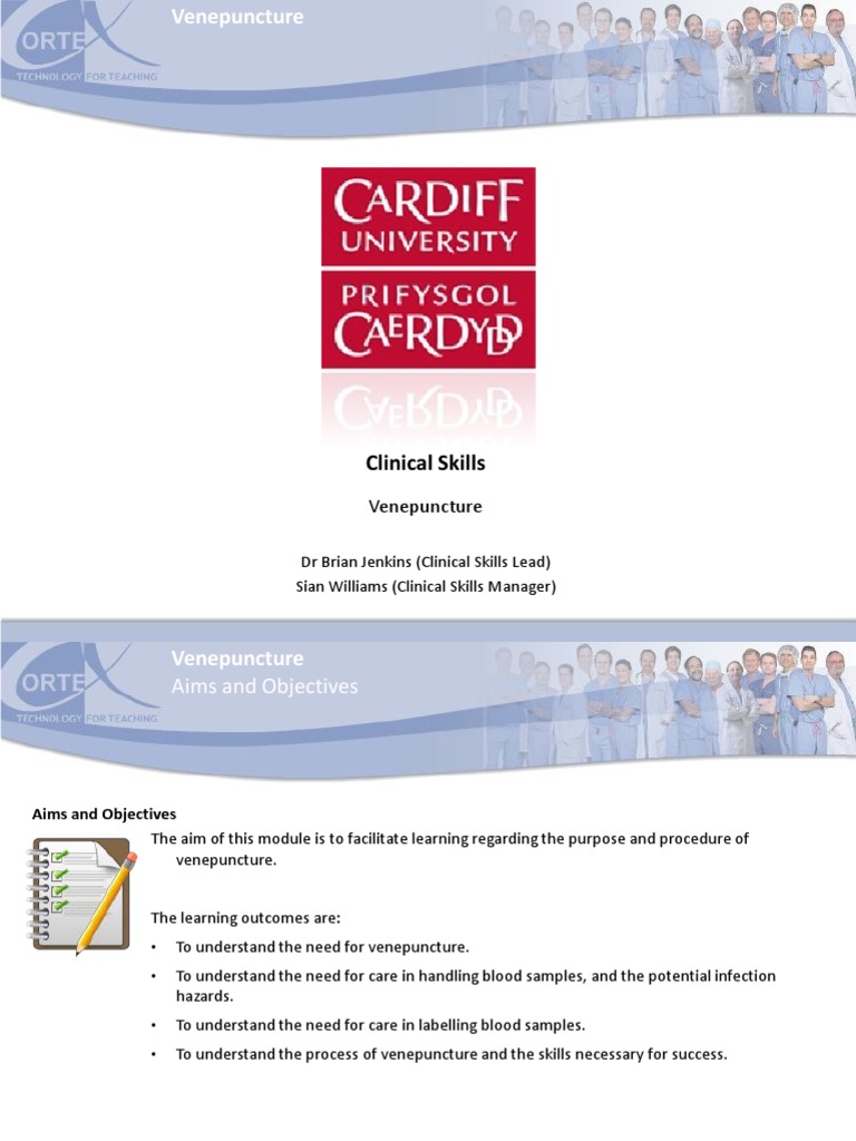 Clinical Skills: Venepuncture | PDF | Body Fluids | Tissue (Biology)