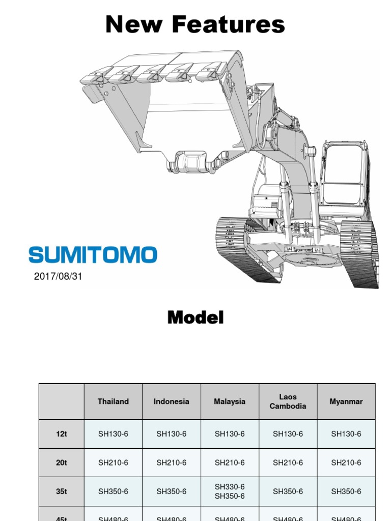 01 SH210-6 New Features | PDF | Turbocharger | Engines