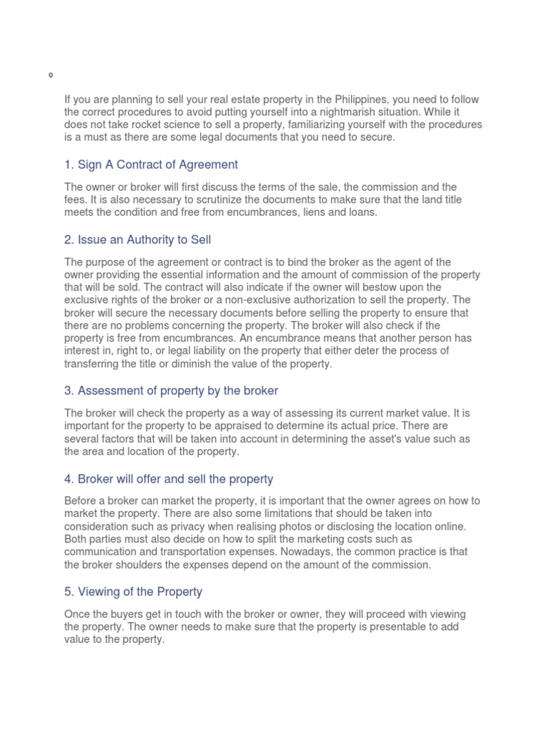 Selling Real Property | PDF | Ownership | Real Property