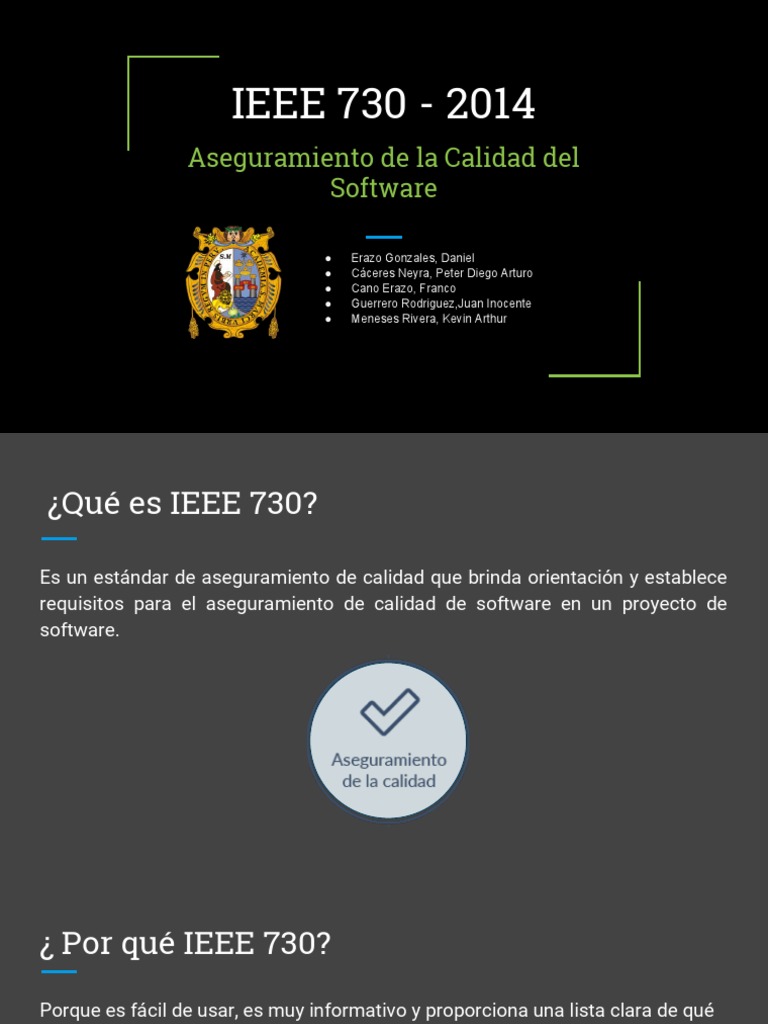 Guía sobre IEEE 730 para SQA | PDF | Software | Calidad (comercial)