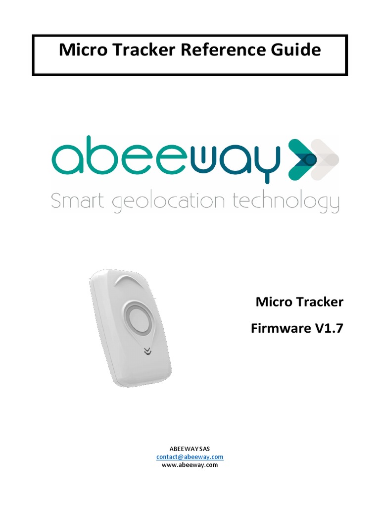 Abeeway Micro Tracker - Reference - Guide - FW1.7 - V1.1 PDF | PDF | Telecommunications ...