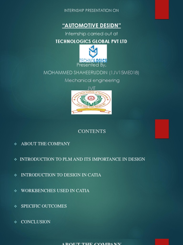 Internship | PDF | Product Lifecycle | Mechanical Engineering