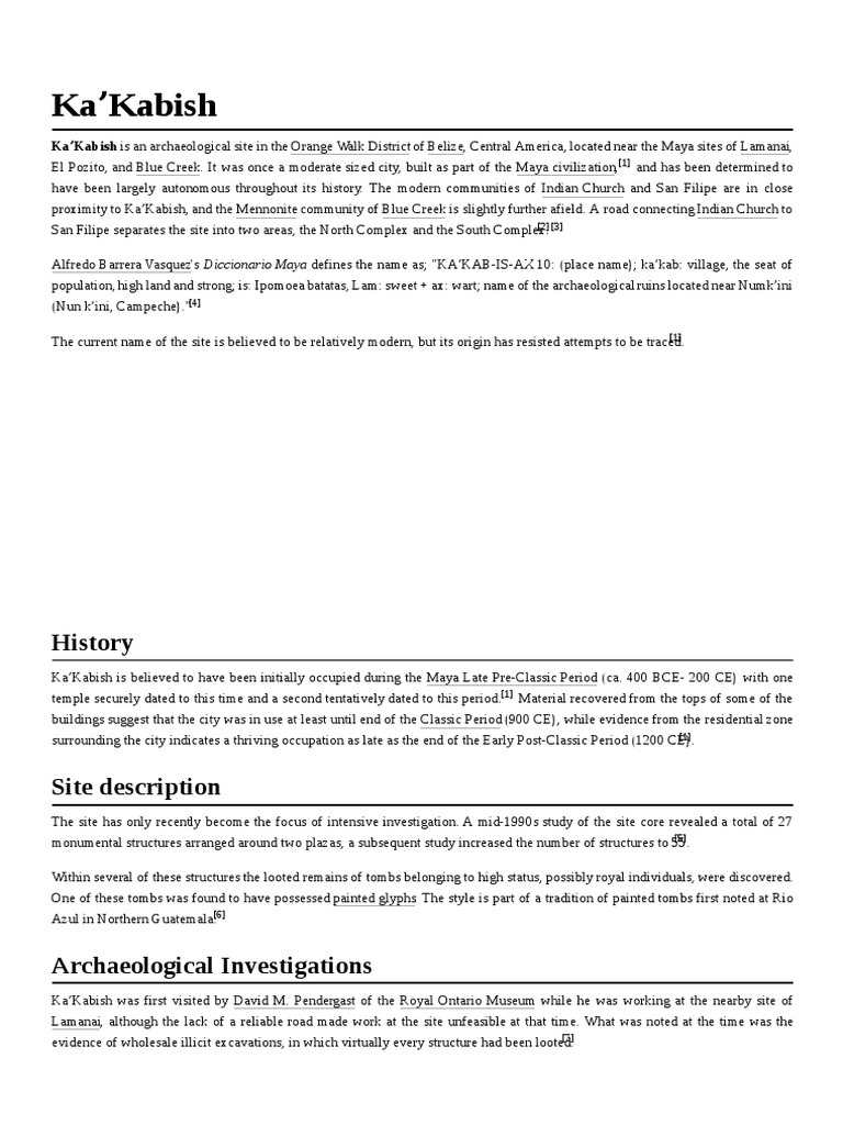 Ka Kabish | PDF | Archaeology