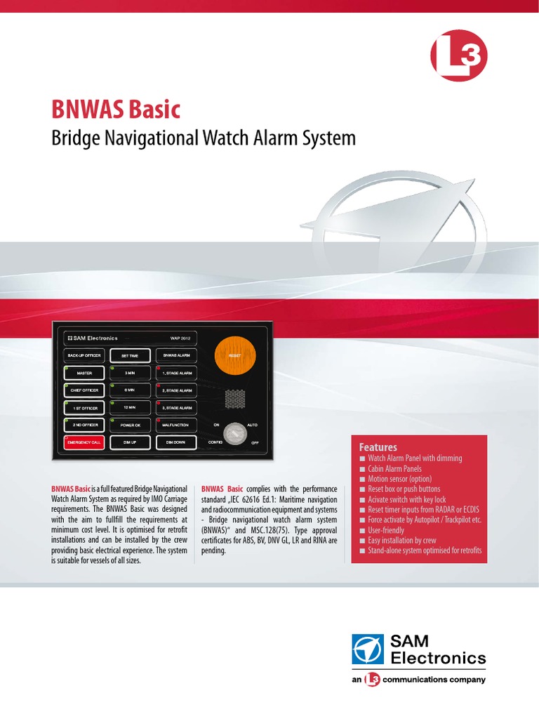 BNWAS | PDF | Navigation | Ships