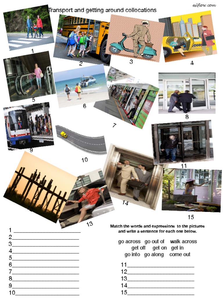 Transport Collocations 2018 | PDF
