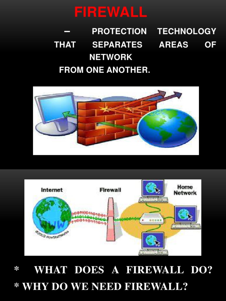 Firewall: Protection Technology That Separates Areas OF Network From ...