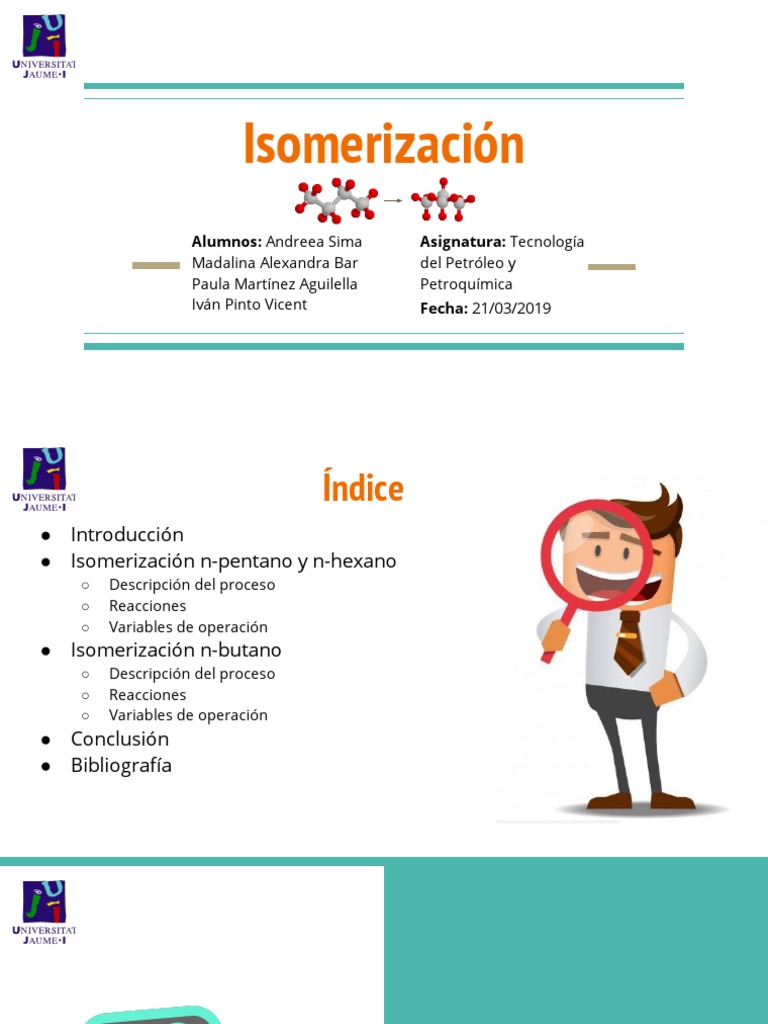 Isomerización | PDF | Catálisis | Isómero