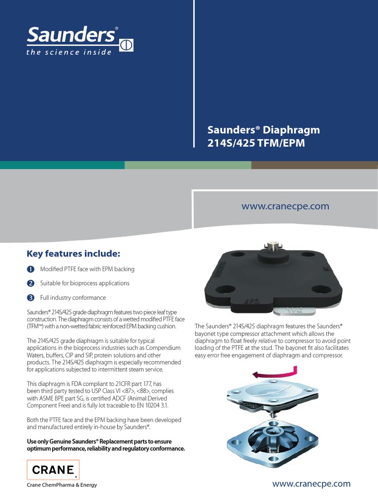 Cpe Saunders Hc4 Diaphragm 214s425 FL en A4 2018-02-07 | PDF | Valve ...