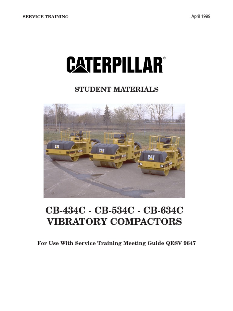 Cat Cb434c 534c 634c ST Mat | PDF | Brake | Valve