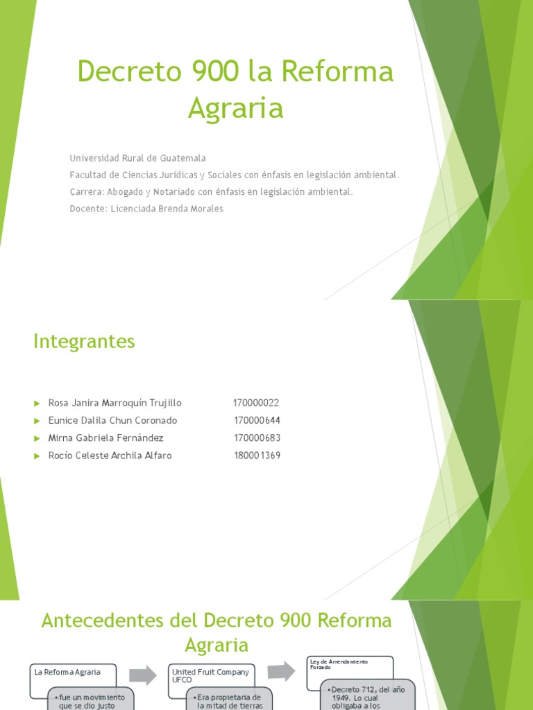 Decreto 900 La Reforma Agraria | Descargar gratis PDF | Formas de gobierno | Gobierno