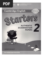 Movers 2 Answer Key | PDF