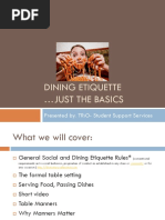 Etiquette Quiz | PDF | Foods