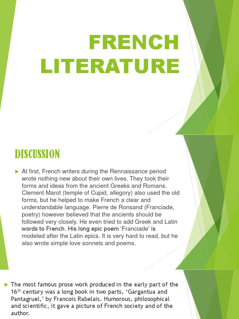 Overview of French Literature History | PDF | France