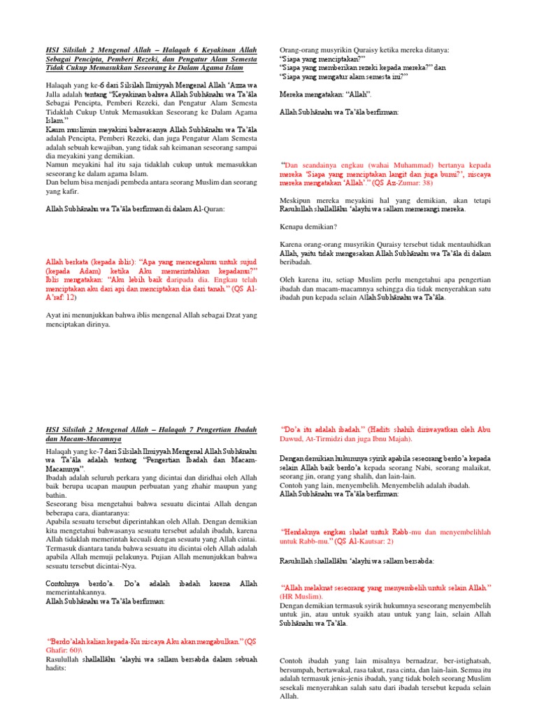 Materi Hsi Abdullah Roy | PDF