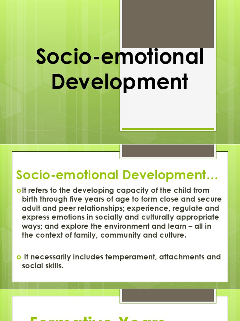 Socio Emotional Development KIM | PDF | Attachment Theory | Temperament