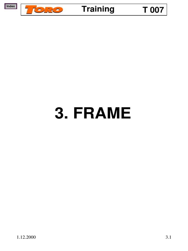 Frame: Training T 007 | Download Free PDF | Bearing (Mechanical) | Screw