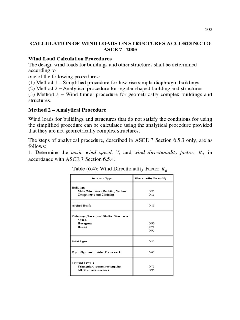 Calculation of Wind Loads On Structures According To ASCE 7 - 2005 Wind ...