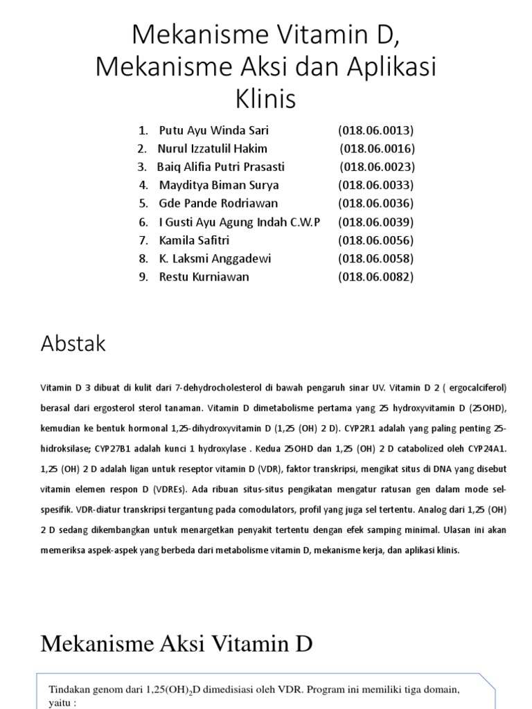 Mekanisme Vit D | PDF