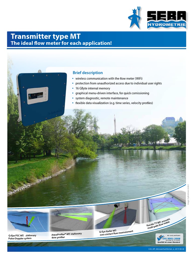 C23 Durchfluss MT e S1-8 | PDF | Flow Measurement | Radar