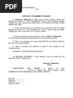 Affidavit of Consent - Electric | PDF | Affidavit | Private Law