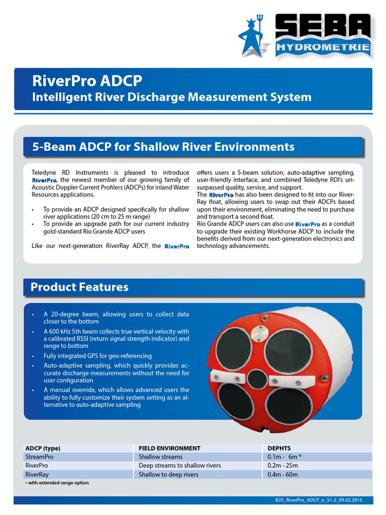 Riverpro Adcp: Intelligent River Discharge Measurement System | PDF ...