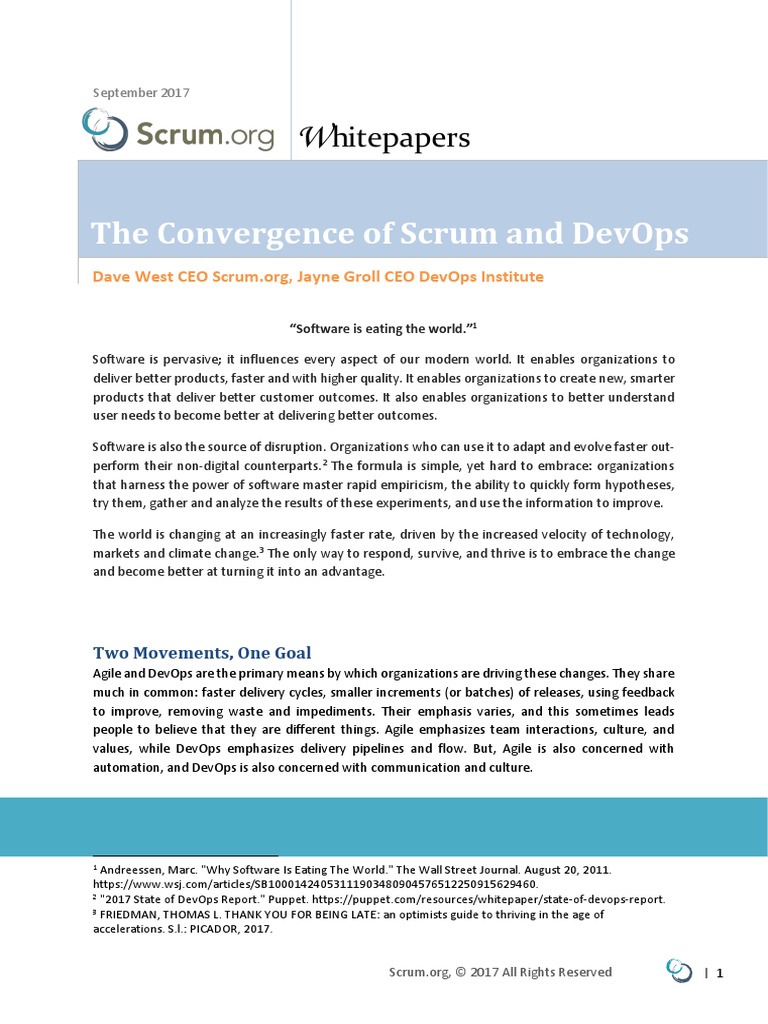 Convergencia DEvops | Download Free PDF | Scrum (Software Development) | Agile Software Development