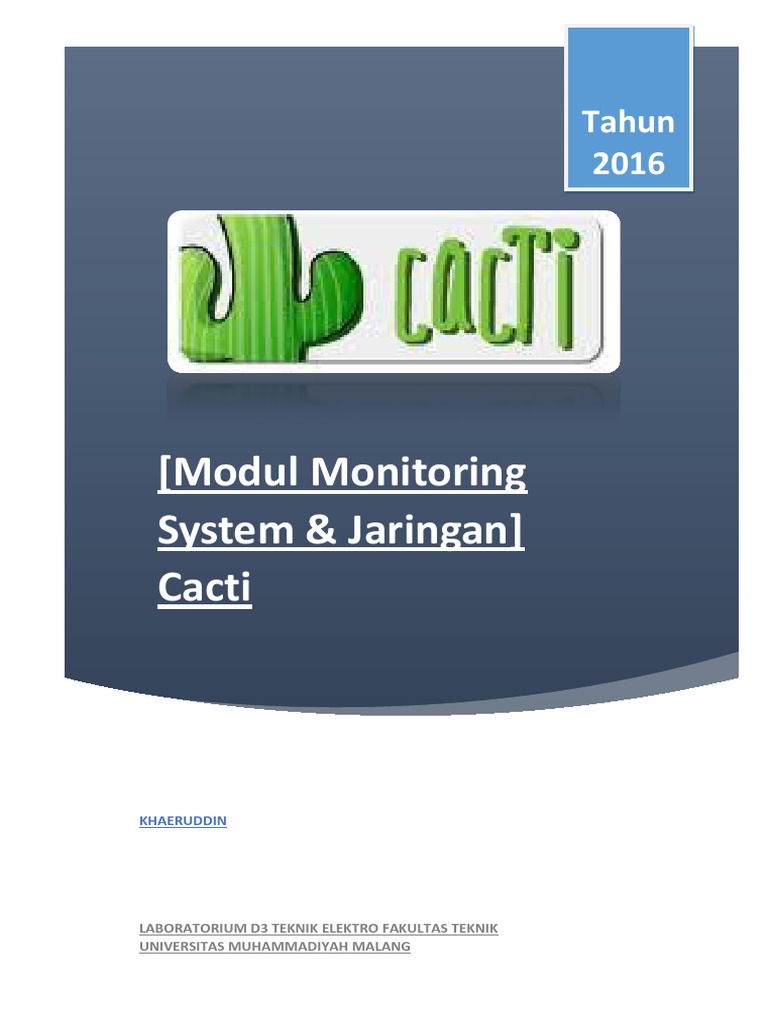 Modul 2 Monitoring CACTI 1 | PDF